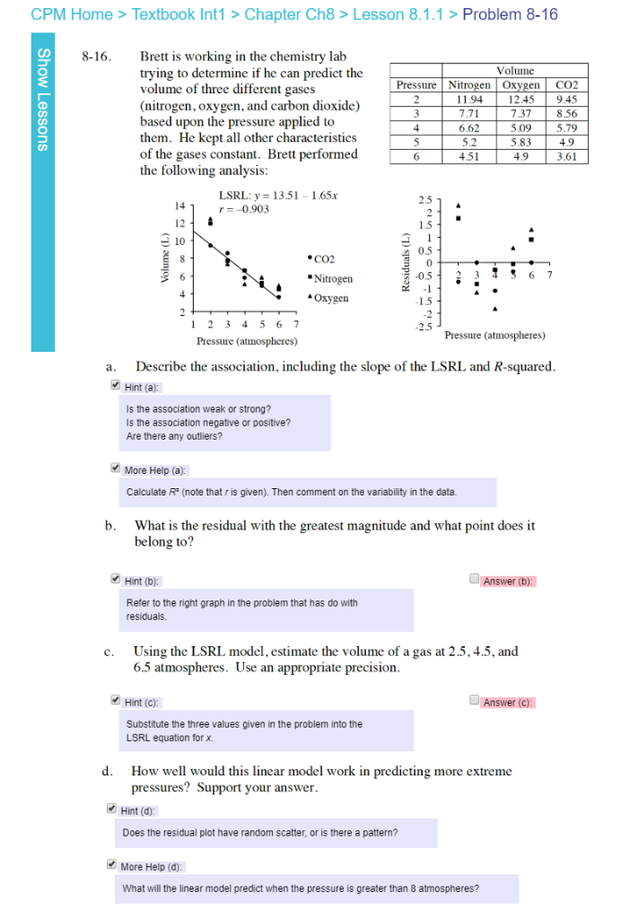 CPM Home> Textbook Int1> Chapter Ch8> Lesson 8.1.1> | Chegg.com