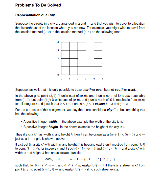 Problems To Be Solved Representation of a City | Chegg.com