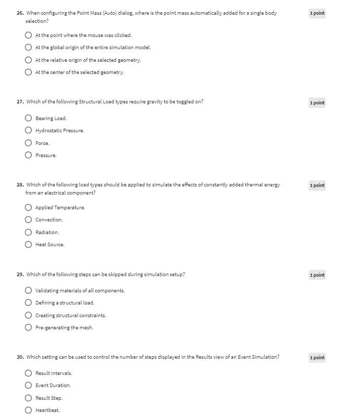 Solved m 1 point 26. When configuring the Point Mass (Auto) | Chegg.com