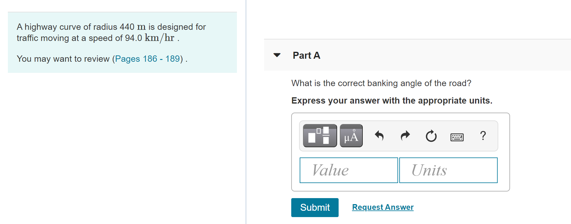 Solved A highway curve of radius 440 m is designed for | Chegg.com