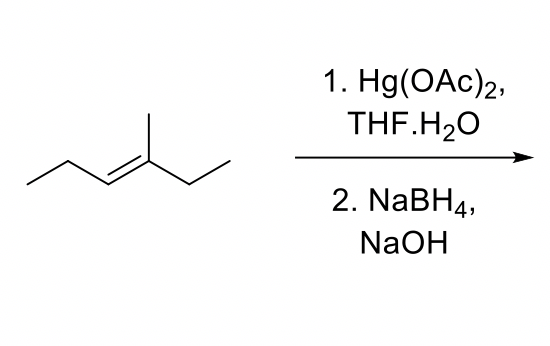 Solved 1. Hg(OAC)2, THF.H20 2. NaBH4, NaOH НО. НО. 1. BH3. | Chegg.com