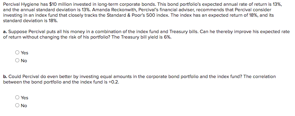 Solved Percival Hygiene has $10 million invested in | Chegg.com