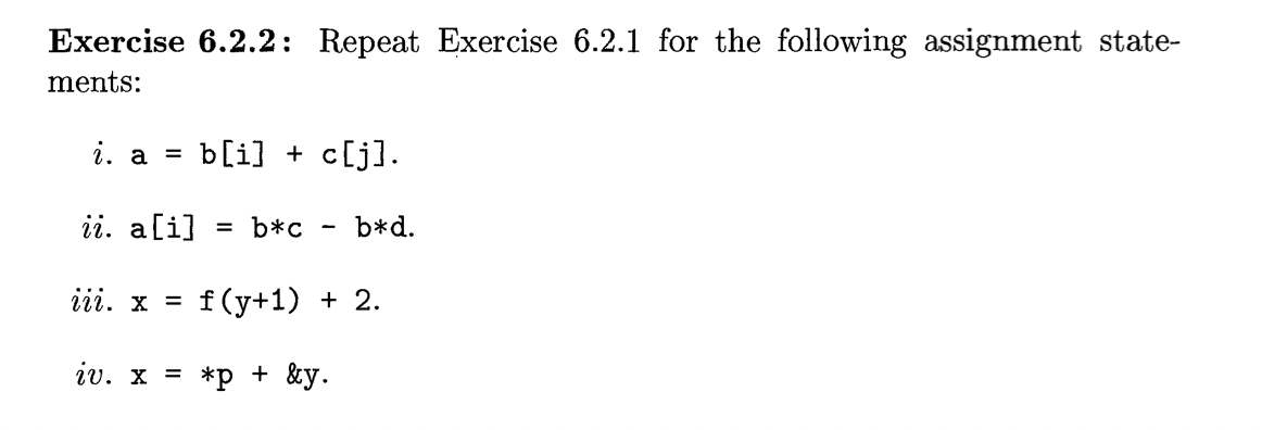 Solved Exercise 6.2.2 ﻿: translate the arithmetic | Chegg.com