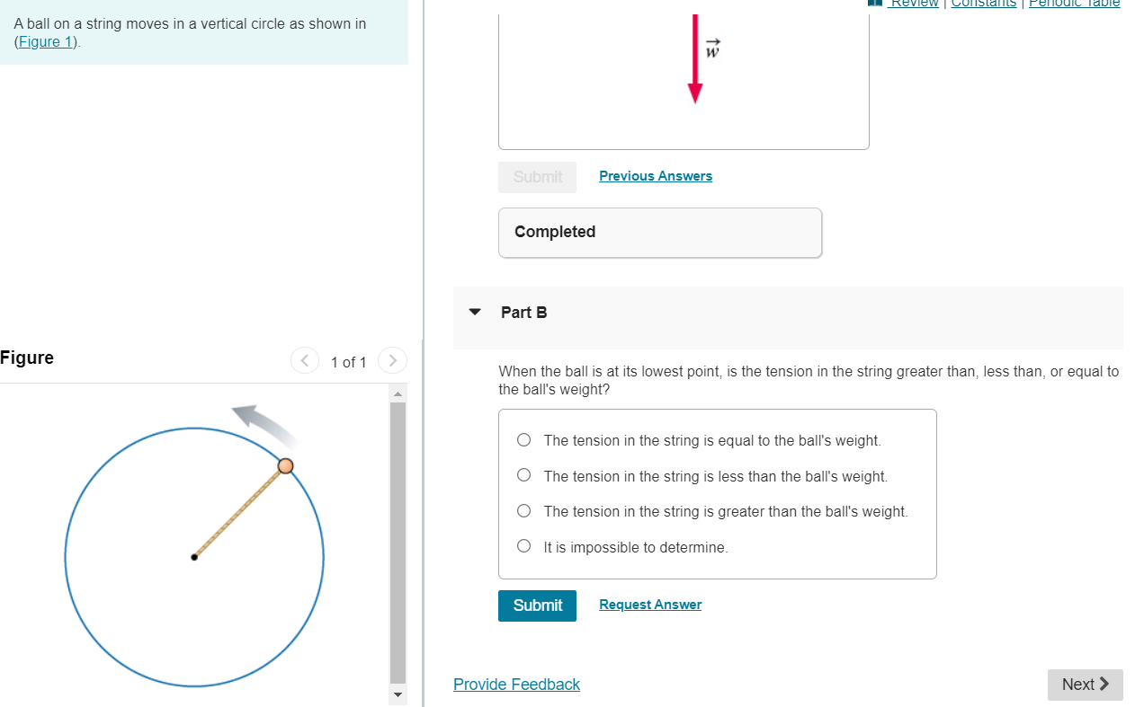 Solved Review Constants Periodic Table A ball on a string | Chegg.com
