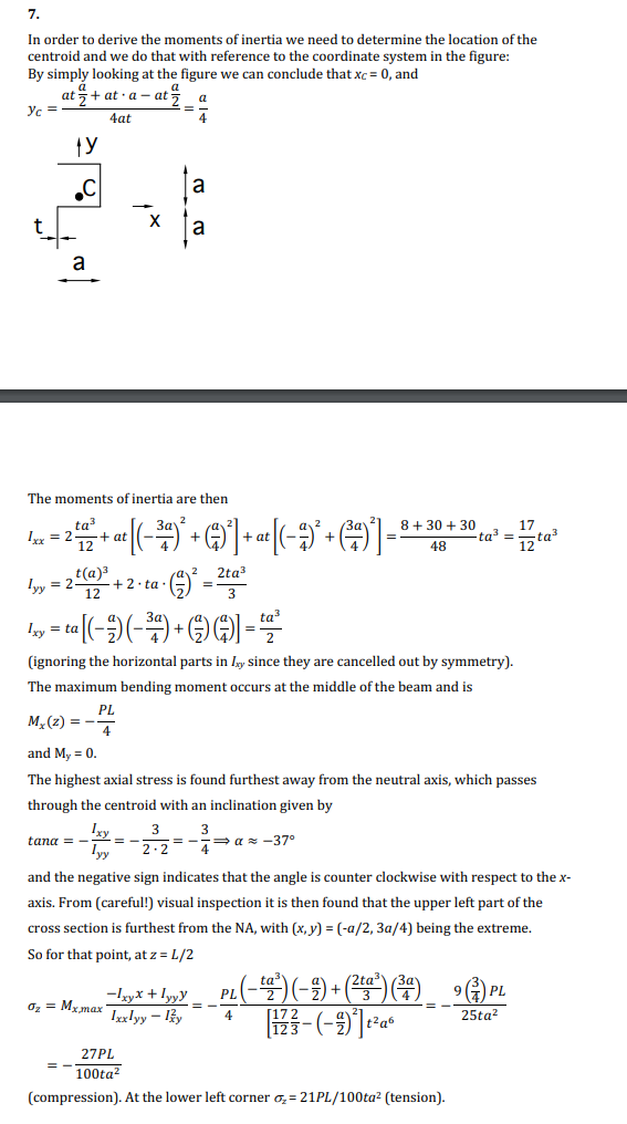 Solved A simply supported beam is subjected to a vertical | Chegg.com