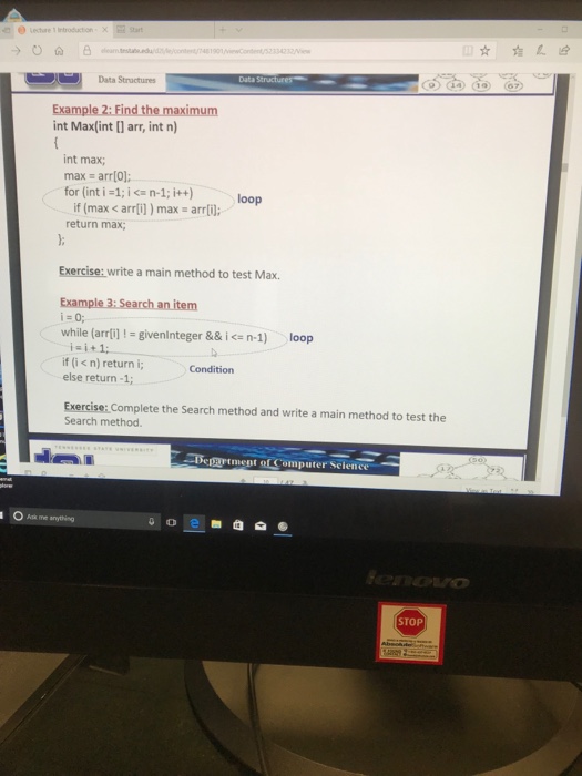 Solved Programming 3. (10 pts) Run/test program example 1 | Chegg.com