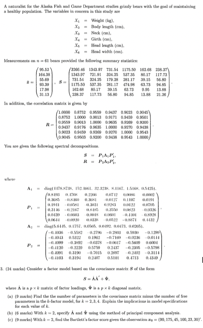 A naturalist for the Alaska Fish and Game Department | Chegg.com