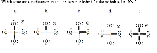 Solved Which structure contributes most to the resonance | Chegg.com