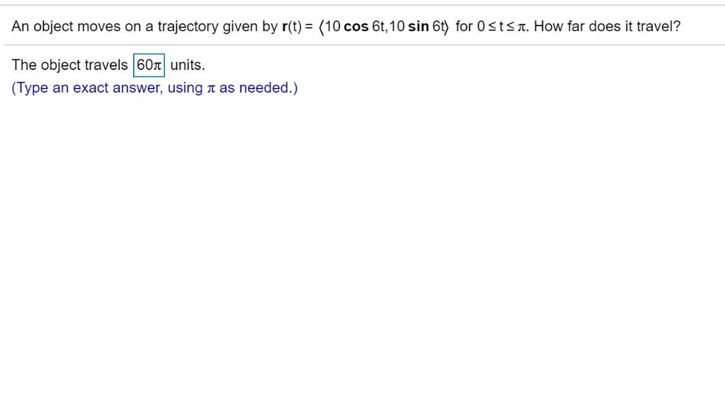 Solved An object moves on a trajectory given by r(t). How | Chegg.com
