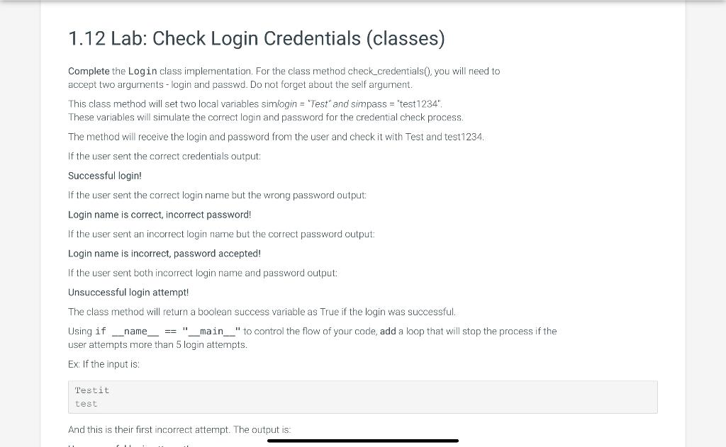 Solved Complete the Log in class implementation. For the | Chegg.com Solved Complete the Log in class implementation. For the | Chegg.com