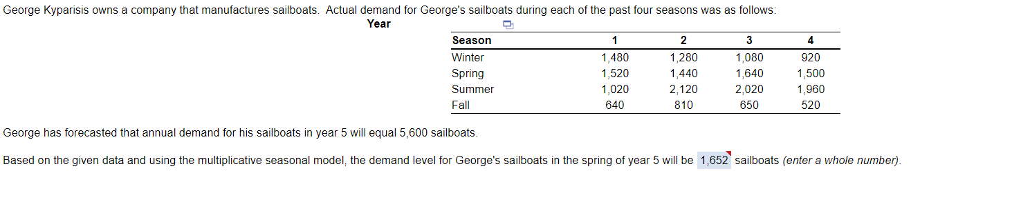 Solved 4 George Kyparisis owns a company that manufactures | Chegg.com