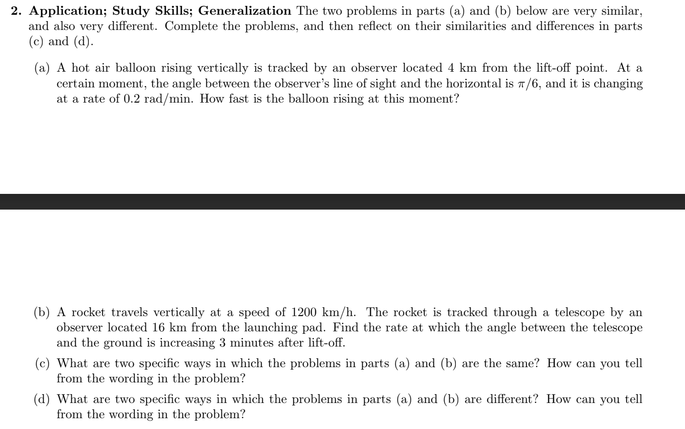 Solved Application; Study Skills; Generalization The two | Chegg.com