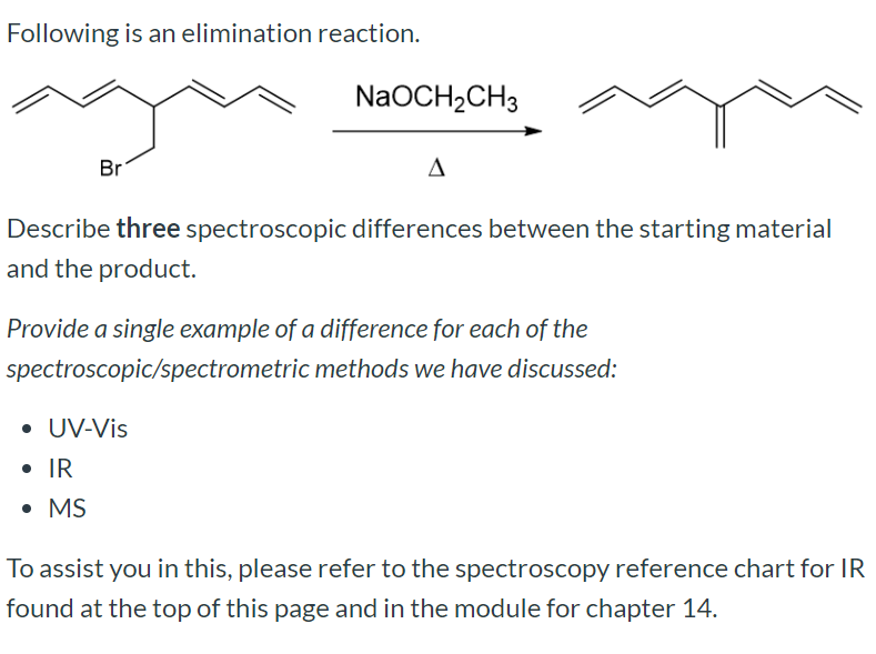 Solved Following is an elimination reaction. NaOCH2CH3 Br | Chegg.com