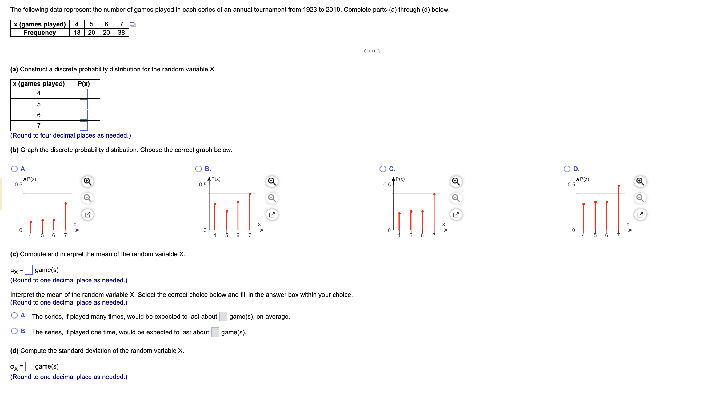 Solved (a) Construct a discrete probability distribution for | Chegg.com