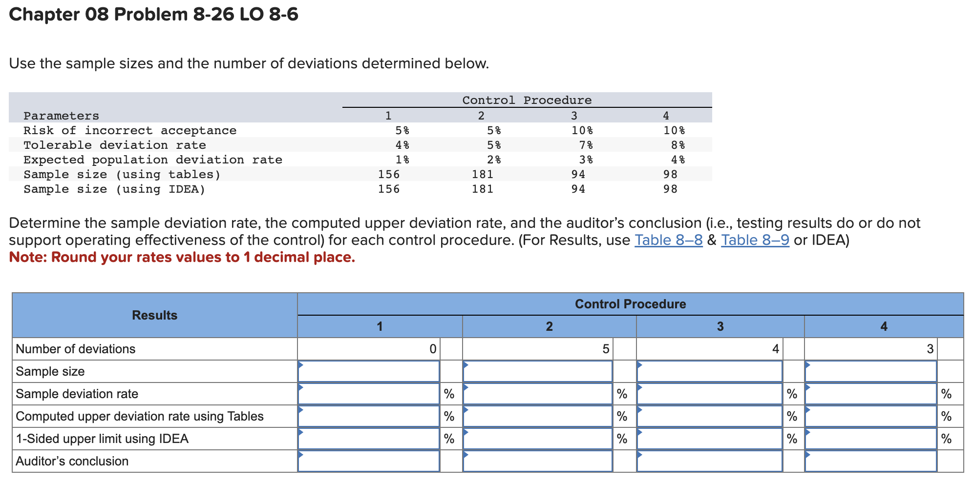 Chapter 08 Problem 8-26 LO 8-6 Use the sample sizes | Chegg.com
