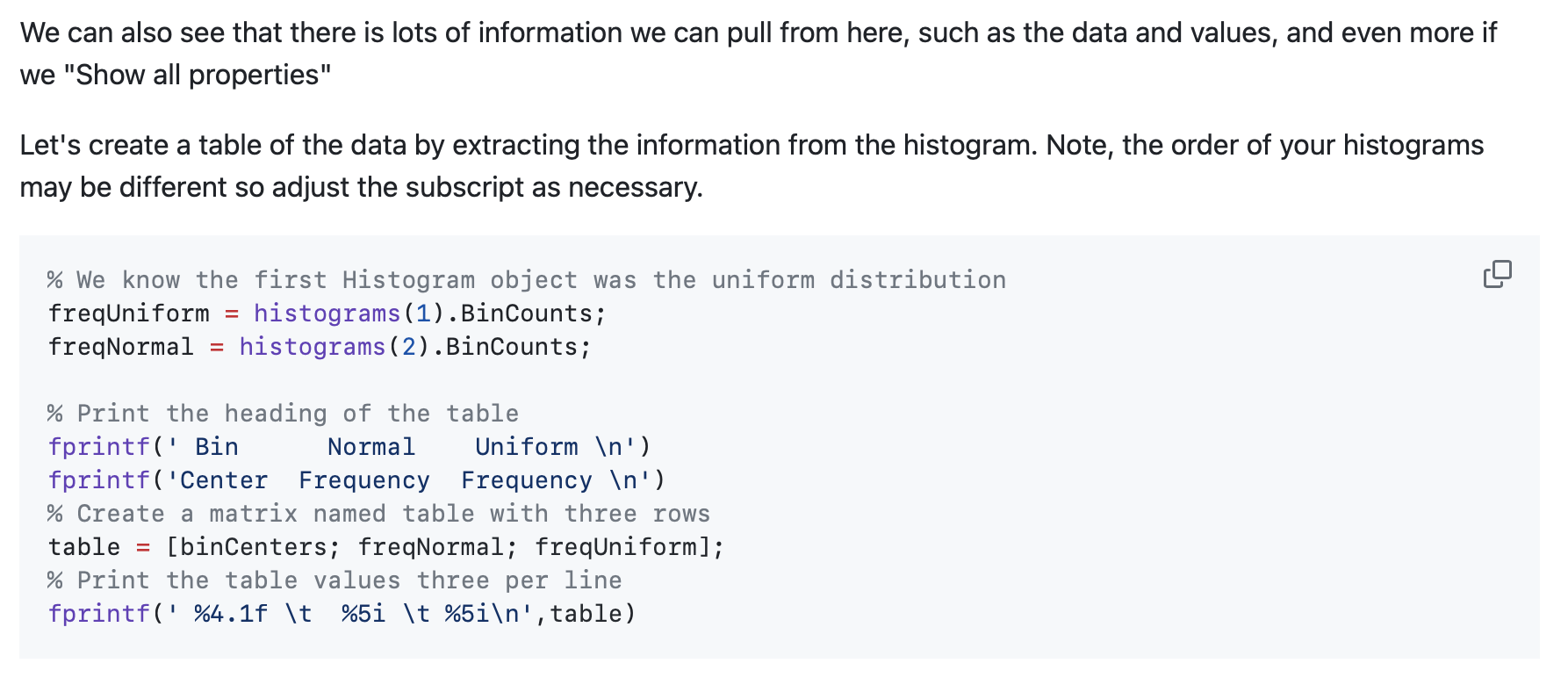 Solved Using the randn( ) function to create a row vector of | Chegg.com