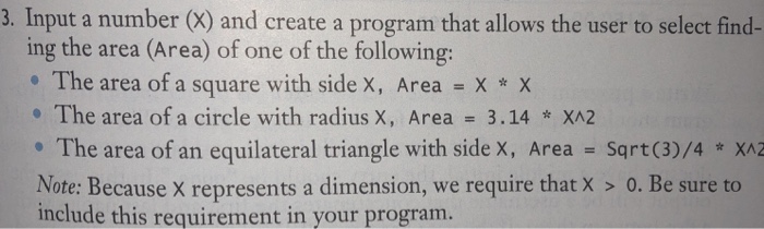Solved 3. Input a number (X) and create a program that | Chegg.com