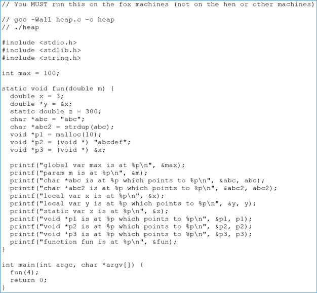 Solved I. What is the output from the C program below? You | Chegg.com