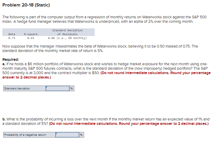 Solved Problem 20-18 (Static) The following is part of the | Chegg.com