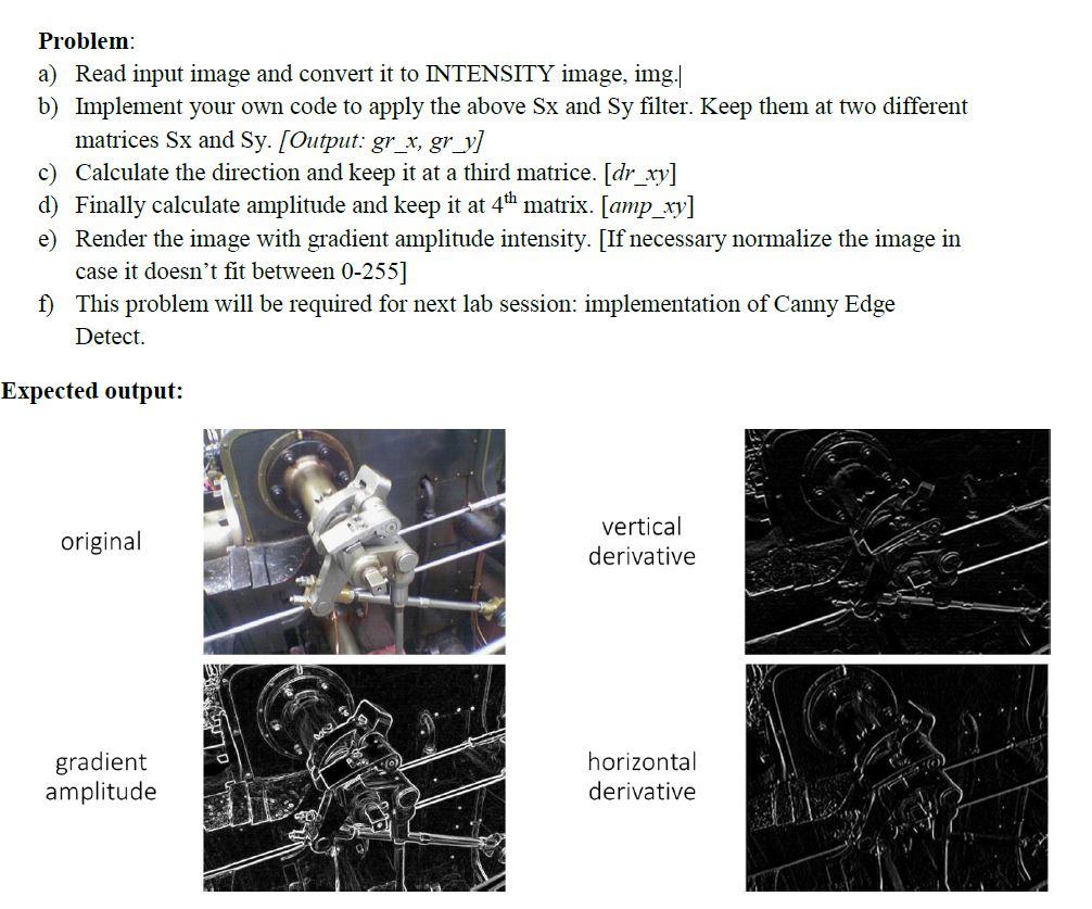 Problem: a) Read input image and convert it to | Chegg.com
