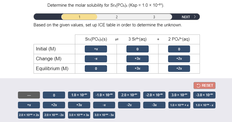 Solved Determine the molar solubility for Sr₃(PO₄)₂ (Ksp = | Chegg.com