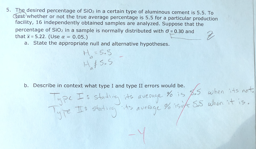 Solved 5. The desired percentage of SiO2 in a certain type | Chegg.com