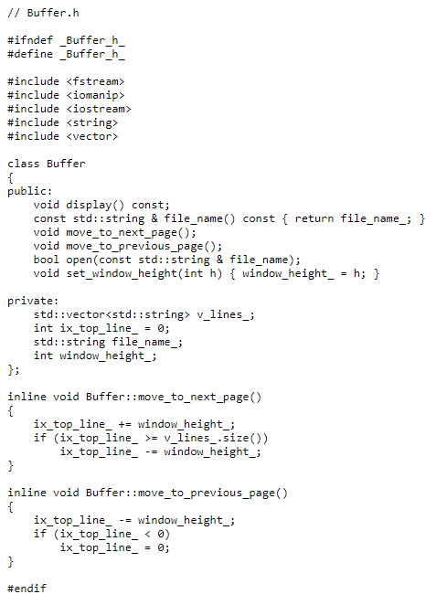 // Buffer.cpp #include "Buffer"h" using namespace | Chegg.com
