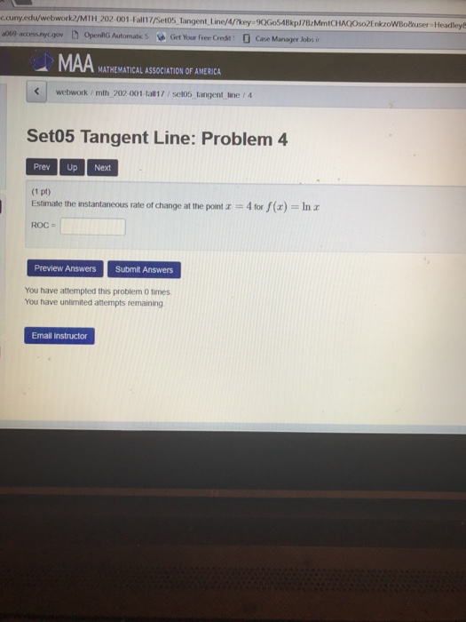 cauny edu/webwork2/MTH 202 001-Fall17/Set05 Tangent | Chegg.com cauny edu/webwork2/MTH 202 001-Fall17/Set05 Tangent | Chegg.com