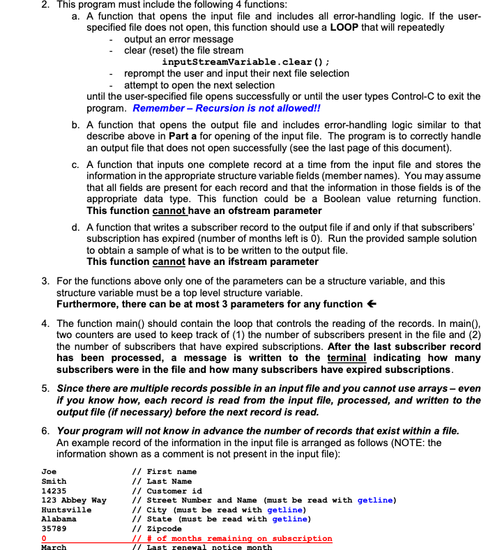 1 There Are 5 Structure Datatypes That Must Be