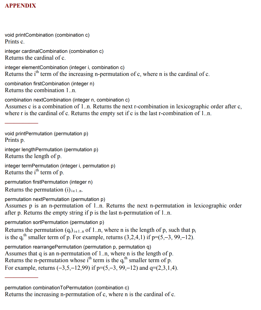 Solved Using the library provided in Appendix, write in | Chegg.com