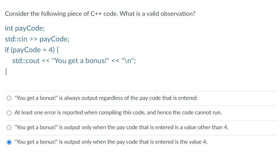 Suppose we ask a user to provide a number. Which of | Chegg.com
