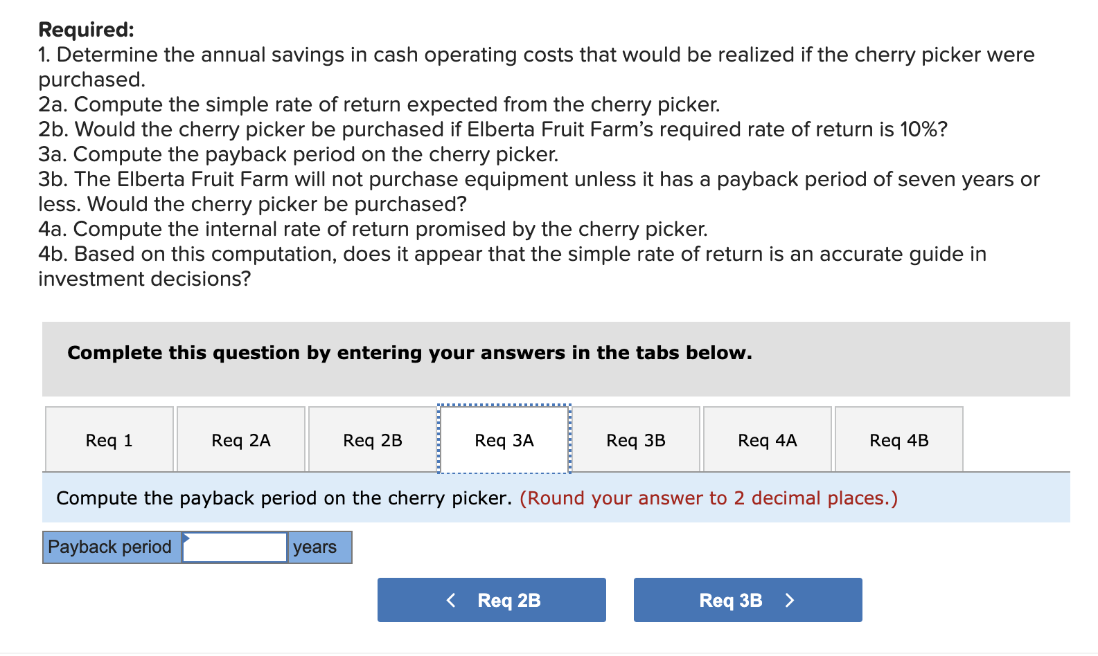 Solved Problem 14-24 (Algo) Simple Rate of Return; Payback | Chegg.com