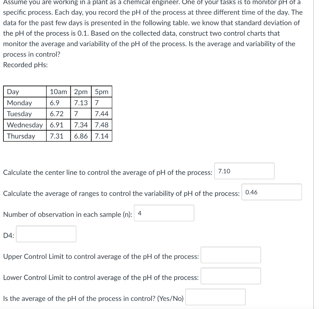 Solved Assume you are working in a plant as a chemical | Chegg.com
