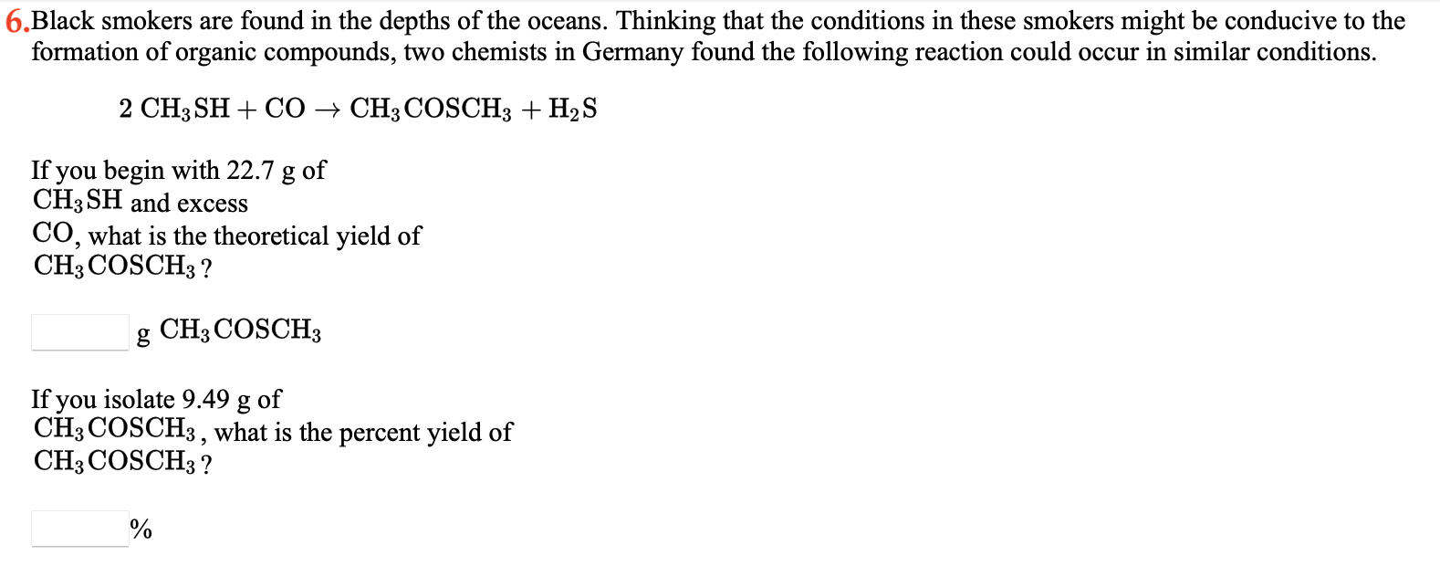 Solved 1. Aspirin, C6H4(OCOCH3)CO2H, is produced by the | Chegg.com