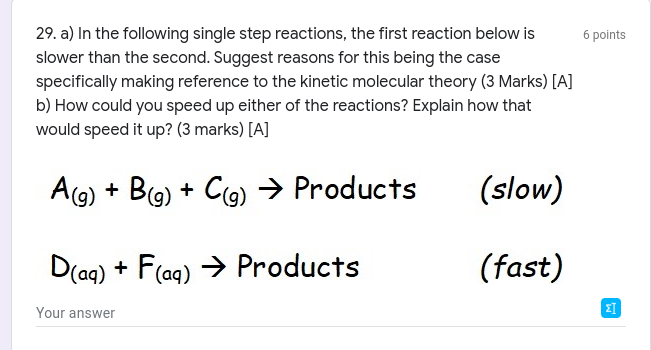 Solved 6 points 29. a) In the following single step | Chegg.com