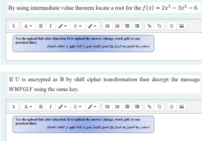 Solved By using intermediate value theorem locate a root for | Chegg.com