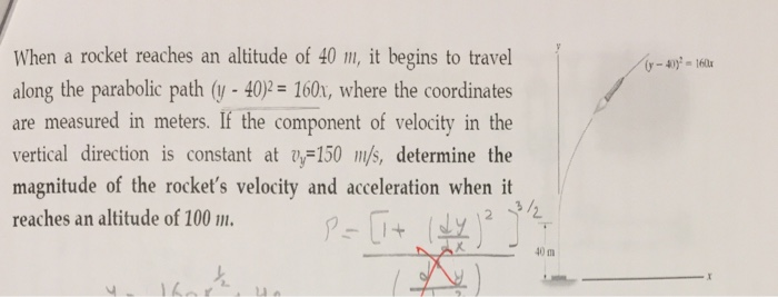 Solved When a rocket reaches an altitude of 40 m, it begins | Chegg.com