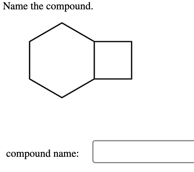 Solved Name the compound. compound name: | Chegg.com