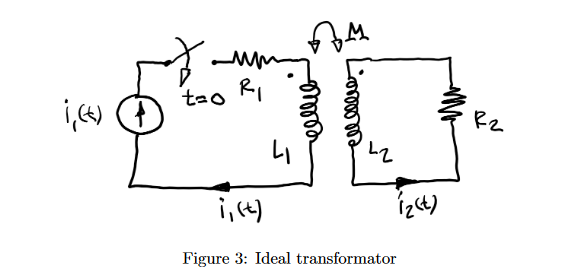 Solved Find the expression of i2(t) for t >= 0 . Transformer | Chegg.com