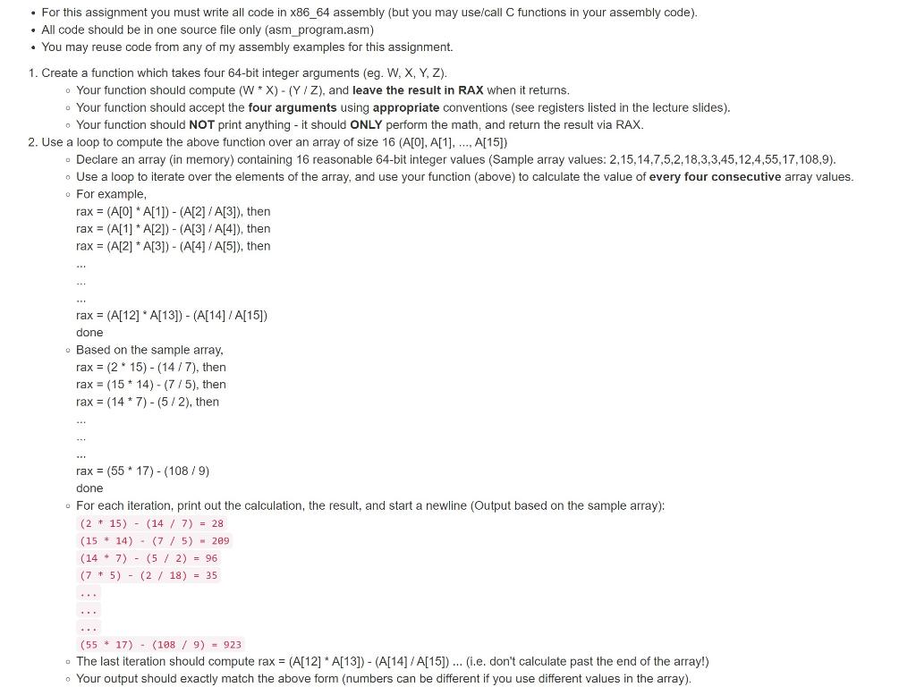 Solved - For this assignment you must write all code in | Chegg.com