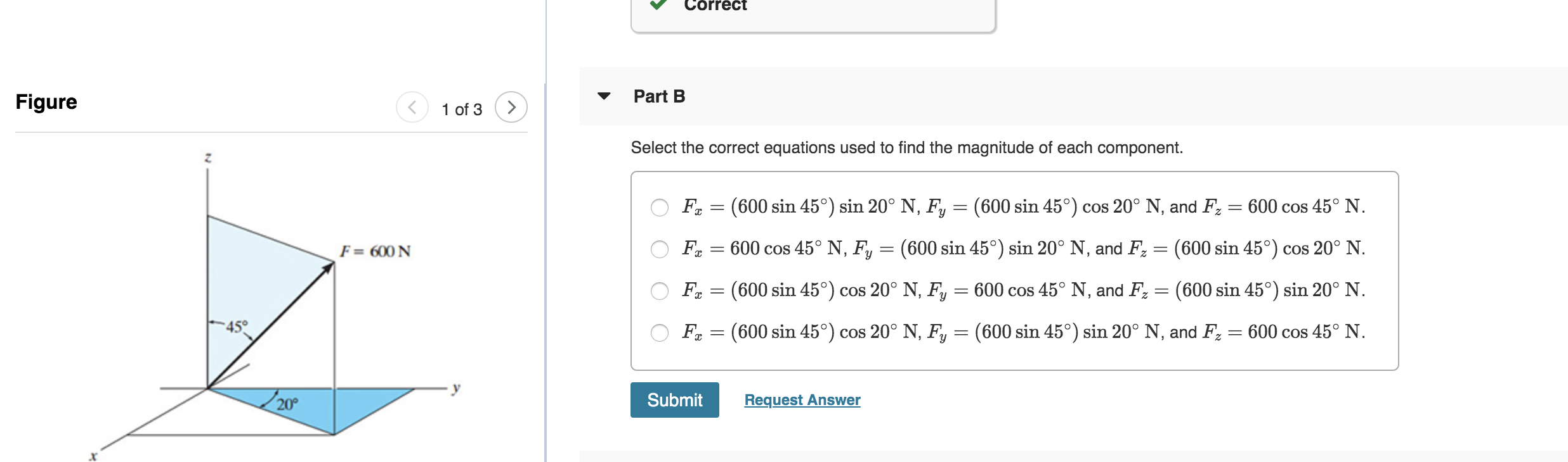 Solved Correct Figure Part B Select the correct | Chegg.com