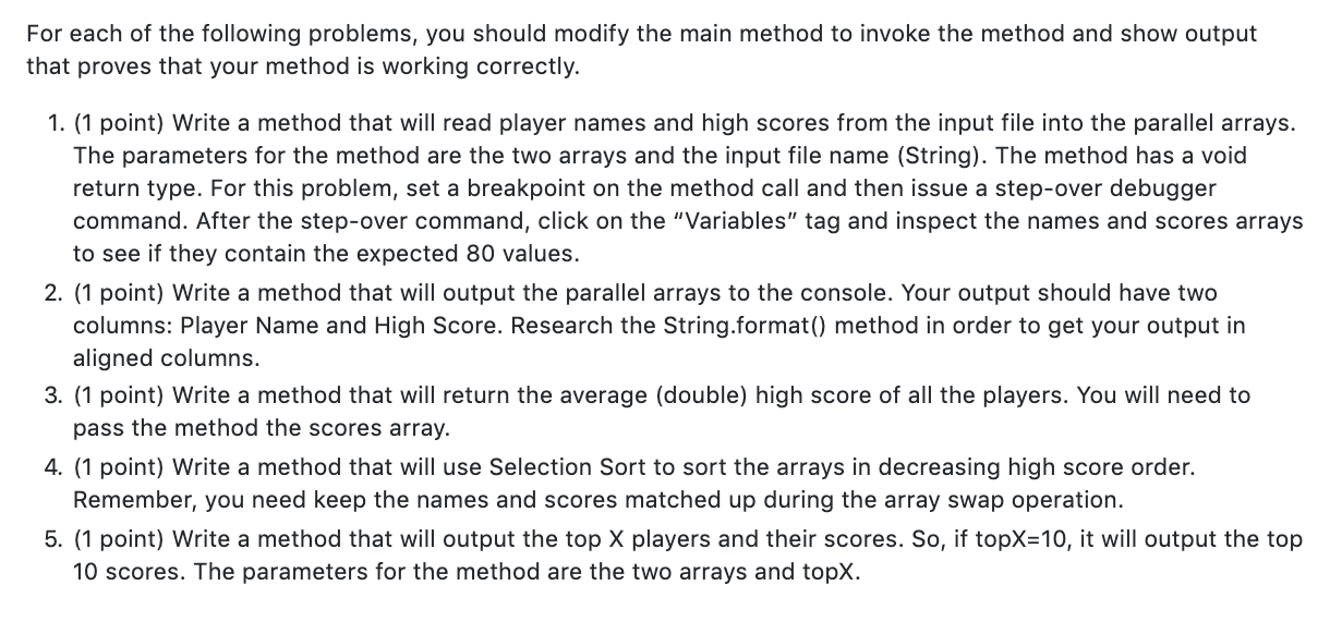 Solved In this class we are using Java on netbeans and | Chegg.com