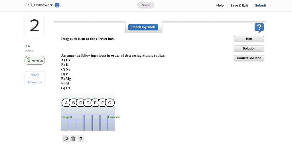 Solved Ch8_Homework Saved Help Save & Exit Submit 2 Check my | Chegg.com