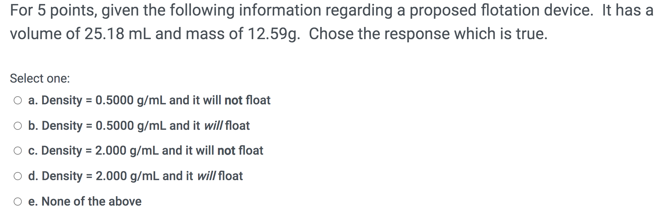 Solved For 5 points, given the following information | Chegg.com