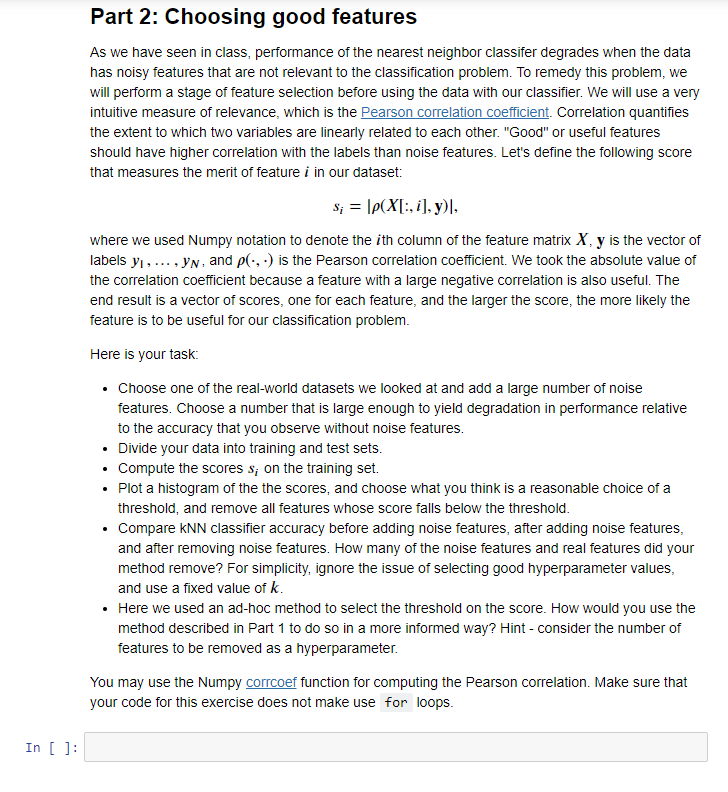 Solved Part 1: choosing optimal hyperparameters Just about | Chegg.com
