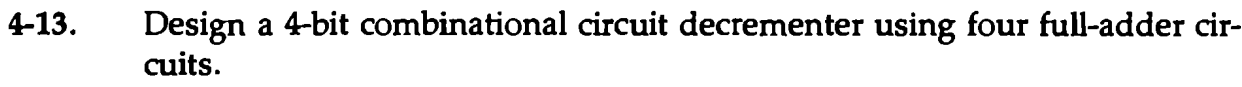 Solved 4-13. Design a 4-bit combinational circuit | Chegg.com Solved 4-13. Design a 4-bit combinational circuit | Chegg.com