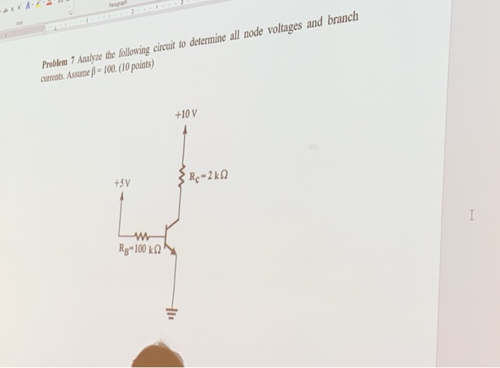Solved Analyze the following circuit to determine all node | Chegg.com