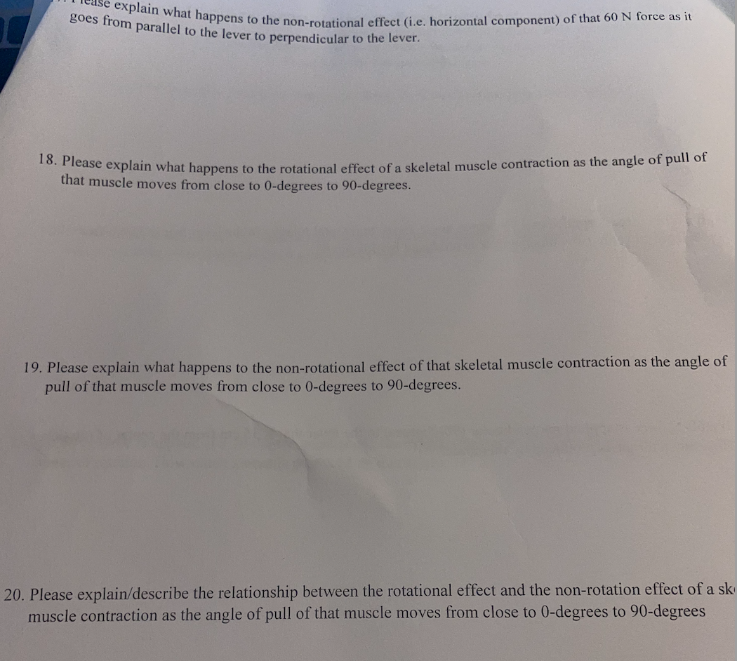 Solved explain what happens to the non-rotational effect | Chegg.com