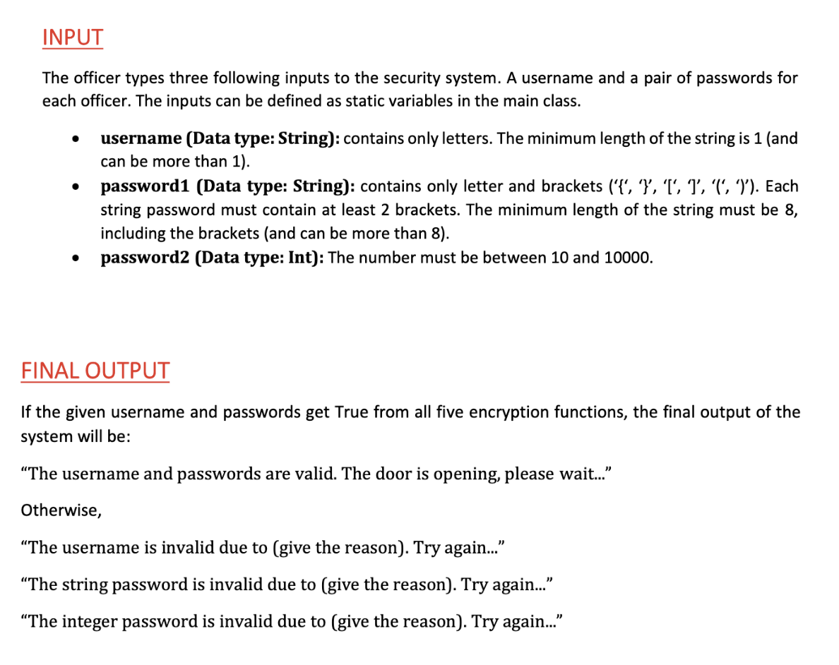 Solved Please Write Following Controls Of Inputs Errors 8083