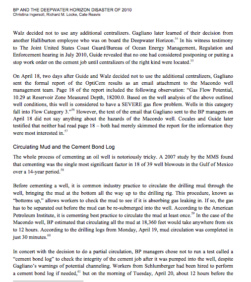 Solved BP AND THE DEEPWATER HORIZON DISASTER OF 2010 | Chegg.com